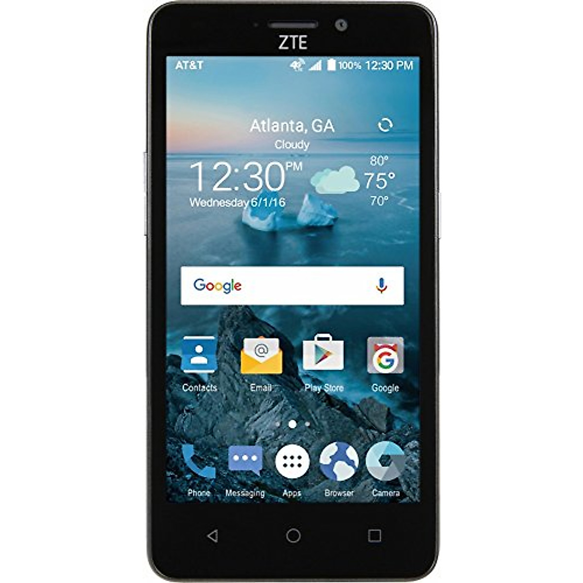 New AT&T ZTE Maven 2 4G LTE with 8GB Memory Cell Phone - Dark Gray