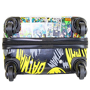 Fast Forward Batman Luggage for Boys, 20 Inches Hard-Sided Tween Spinner Suitcase for Toddlers, Kids Carry-On Travel Trolley, Kids Carry-On Luggage with Wheels