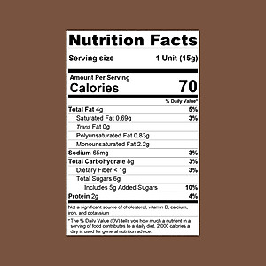 PASOKIN | Cocoa Crunch Natural Peanut Butter Bites | Kosher, Gluten Free, Vegan, Protein Snack | Crunchy and Creamy | Chocolate Pacoca Made in USA, 0.5 oz bites [20 count]