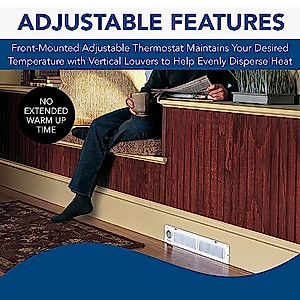 Broan-NuTone 112 Heater, Covers 150 sq. ft. at Factory Wired Voltage, White