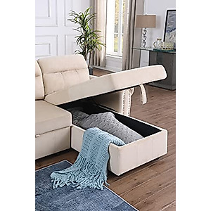 Lilola Home Ashton Sectional, Beige