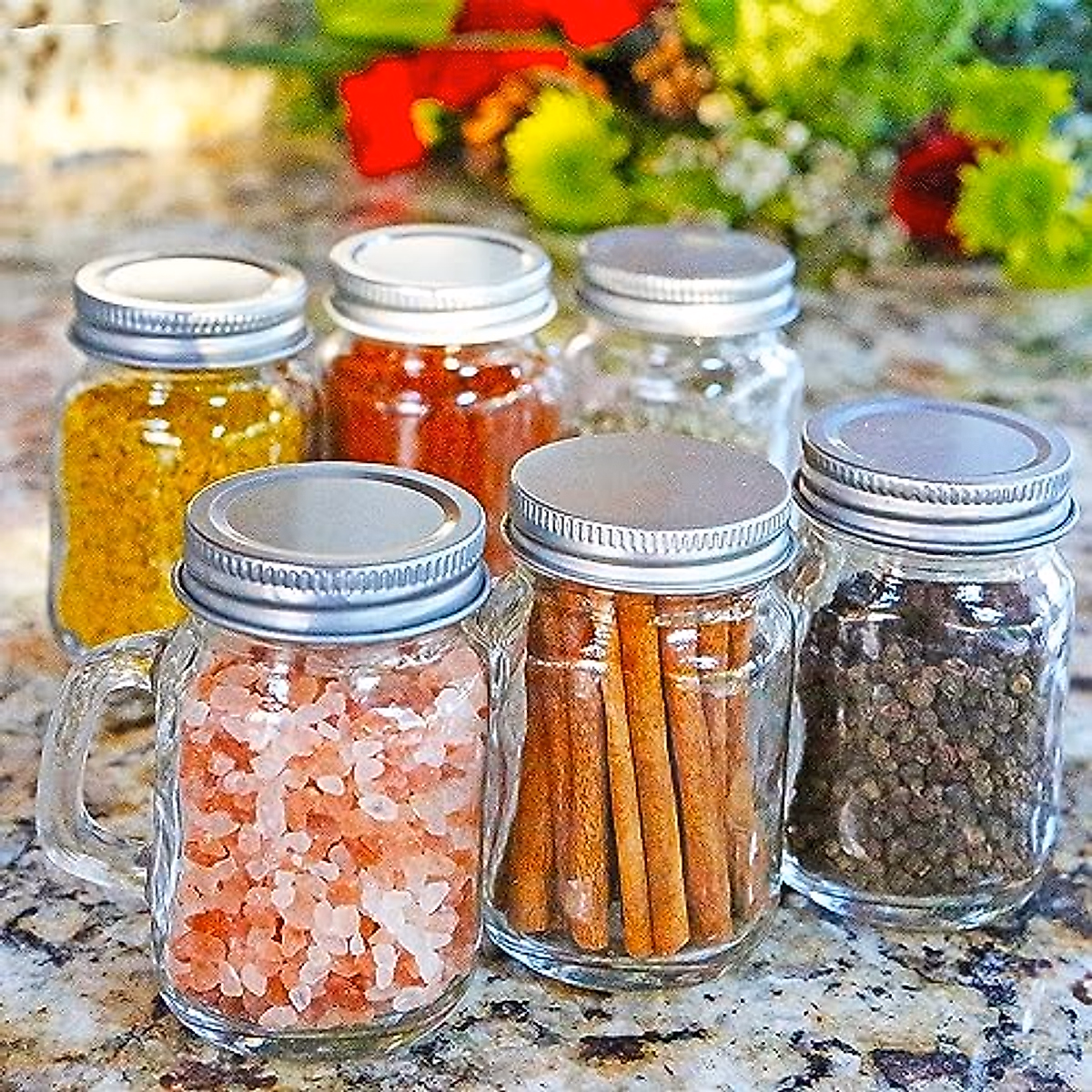Kate Aspen Mason Jar Lids, Solid Canning Lids (Set of 12), Party Favors, Fits 8 oz, 12 oz and 16 oz Mason Jars