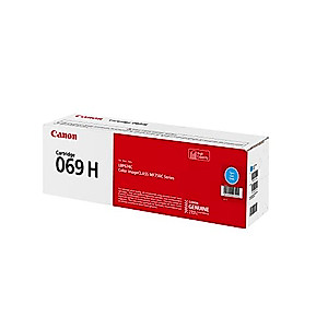 Canon 069 Cyan Toner Cartridge, High Capacity, Compatible to MF753Cdw, MF751Cdw and LBP674Cdw Printers