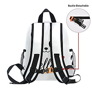 Glaphy Kid's Backpack Panda Funny Toddler Backpack for Daycare Travel, Preschool Bookbags for Boys Girls