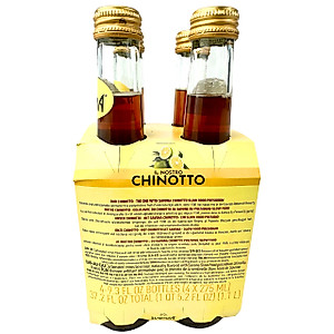 Lurisia Chinotto Italian Soda 4 x 9.3 Fl Oz (275ml) - Cola - Carbonated Sparkling Juice from Chinotto - Citrus Soft Drink - Non-Alcoholic Bitter Aperitif - Myrtle Leaf Orange Tree - Chinotto di Liguria - Sparkling Fruit Beverage from Italy