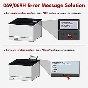 069 069H Black Toner Cartridge 1-Pack Replacement for Canon 069 Toner Cartridge for Canon imageCLASS MF753Cdw MF751Cdw LBP674Cdw Series Printer Ink