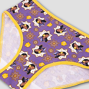 Disney Girls' Wish 100% Combed Cotton 7-Pack Underwear in Sizes 4, 6, 8, Wish-7pk