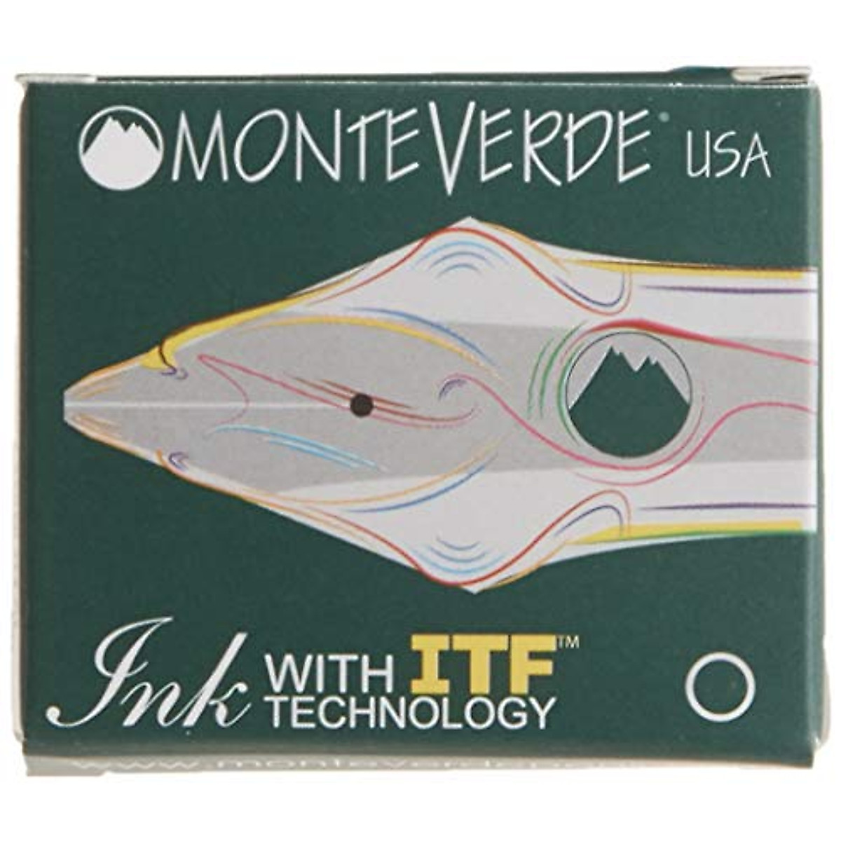 Monteverde Standard Fountain Pen Ink Cartridges, Blue (G306BU)