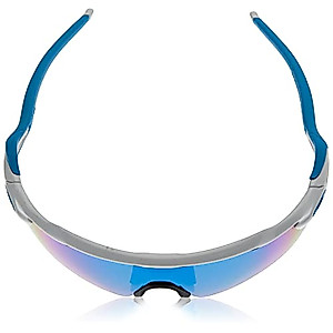 Oakley Men's OO9208 Radar EV Path Rectangular Sunglasses, Polished White Blue/Prizm Sapphire, 38 mm