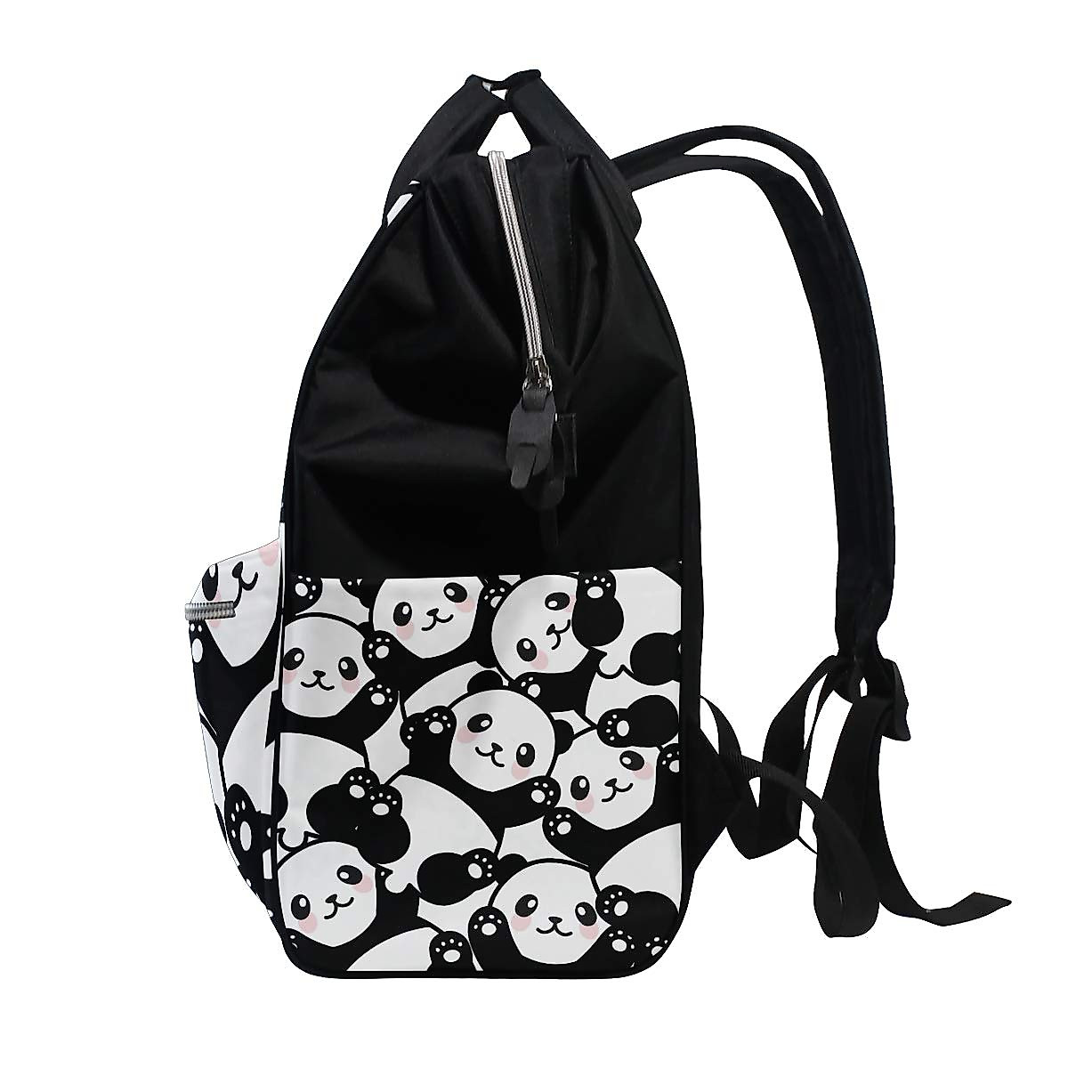 ALAZA Diaper Bags Backpack, Cartoon Panda Multi Functions Large Capacity Nappy Nursing Bag for Mom Baby Care Traveling