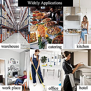 4 Pack Unisex Chef Hats Adjustable Kitchen Cooking Caps with Breathable Mesh Top Black