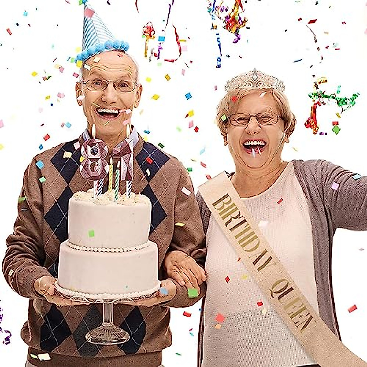 Birthday Sash for Women, Birthday Crown, Birthday Tiara, Birthday Queen Sash and Tiara for Women, Birthday Headband for Girls, Princess Crown, Happy Birthday Crown and Sash, Birthday Decorations