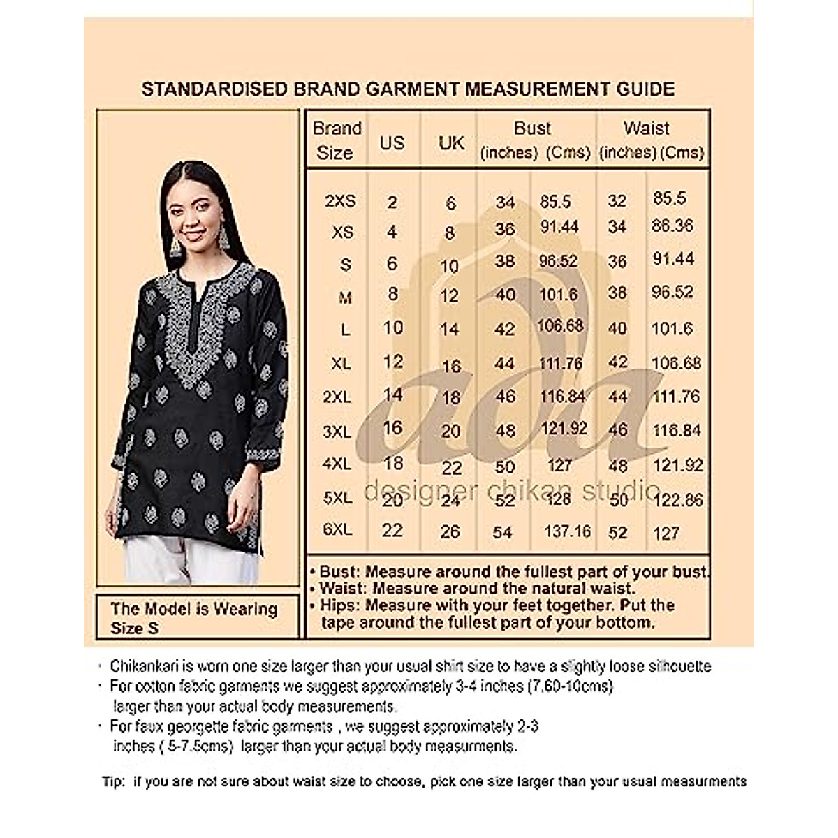 Ada Indian Hand Embroidered Chikankari Women's Cotton Top Tunic Shirt Blouse A911127 (XS, Yellow)