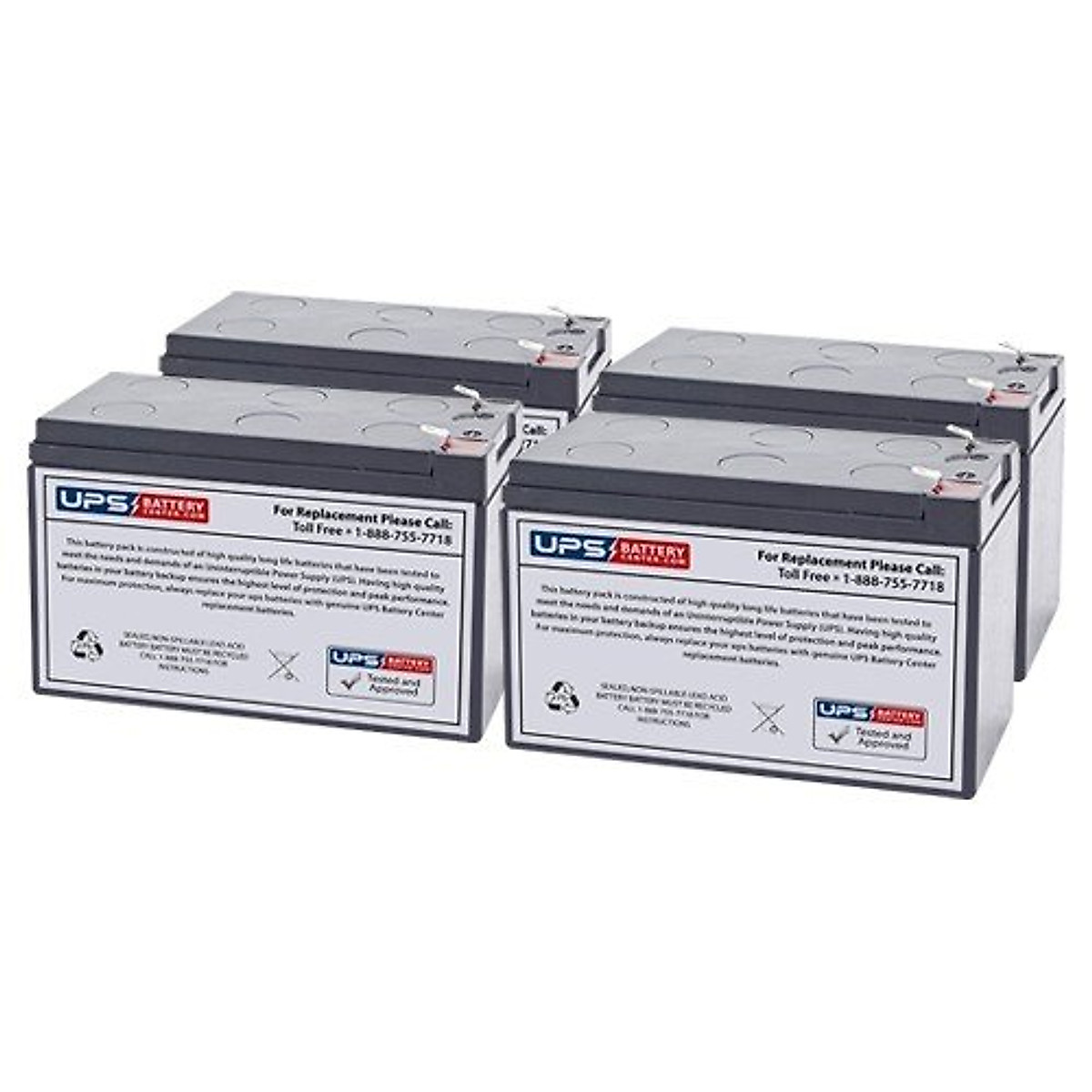 UPSBatteryCenter Replacement for Liebert GXT4-1500RT120 Battery Set - 100% Compatible