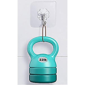 Wall Hooks Towel Hooks Siding Hooks 15 PCS Heavy Duty 22lb(Max) 3m Hooks Ceiling Hooks Picture Hanging Hooks Wall Hangers Without Nails Hooks for Hanging Cup Hooks