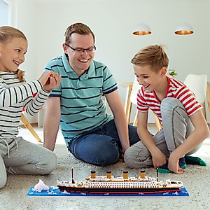 DAFDAG Titanic Large Size Mini Building Blocks Building Kit for DIY Mini Building Blocks and Toy Gifts for Adults or 14+ Kids （1872 Pieces）
