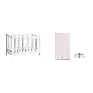 Babyletto Sprout 4-in-1 Convertible Crib with Pure Core Non-Toxic Crib Mattress with Dry Waterproof Cover