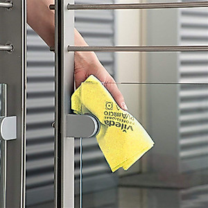 Vileda Professional | PVA Microfiber Cloth | All Purpose Cleaning Shammy | Shiny Streakfree Results | Synthetic Chamois Towel | Ideal for Hard Surfaces | Smooth Absorbent Materials | 5 Pack | Yellow