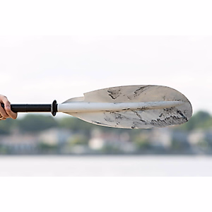 Pelican Poseidon Paddle - Aluminum Shaft with Reinforced Fiberglass Blades - Lightweight, Adjustable Kayaks Paddles - Perfect for Kayaking Boating & Kayak Fishing - 94.5 in - Granite/Black