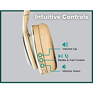 Cleer Audio Enduro 100 Wireless Bluetooth Headphone - Over Ear Fast Charging Lightweight, Podcasting 100Hr Long Battery | Full Charge 4 Day Playback, Play Music & Take Calls Ironless Driver (Sand)