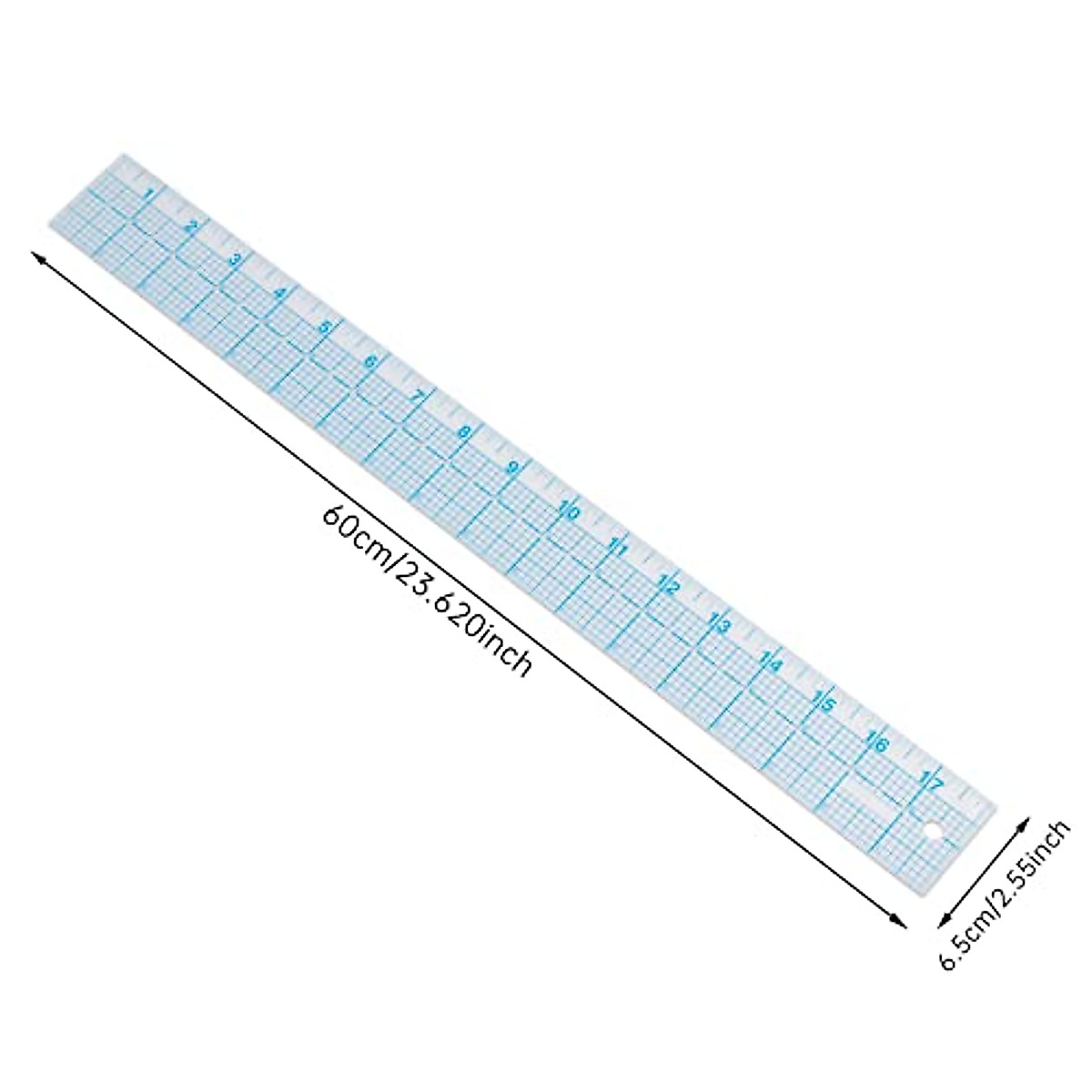 See-Thru Accurate Positioning and Marking Sewing Clear Ruler 2 x 18 inch
