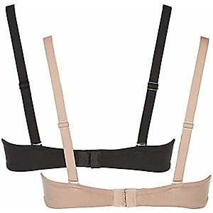 Calvin Klein Womens 2 Pack Microfiber Wirefree Bra (as1, Alpha, m, Regular, Regular, Black/Honey, Medium)