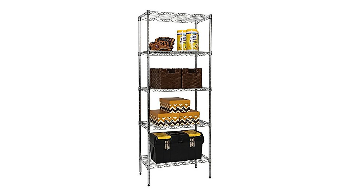 Apollo Hardware Chrome 5-Shelf Wire Shelving
