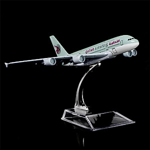 24-Hours Qatar Airways Company Q.C.S.C. A380 Alloy Metal Airplane Models Die-cast 1:400