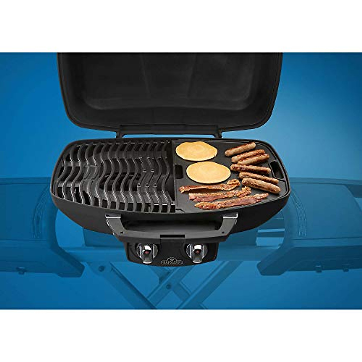 Cast Iron Reversible Griddle for all TravelQ™ 285 Series - 56080 - Napoleon Barbecue Grill Accessory, Fits All TravelQ™ 285 Series Portable Barbecue Grills, Cast Iron Griddle, Reversible, Non-Stick