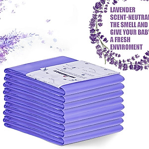 Refills Compatible with Dekor Plus Diaper Pail Refills 8 Pack Diaper Pail Liners with Lavender Scent