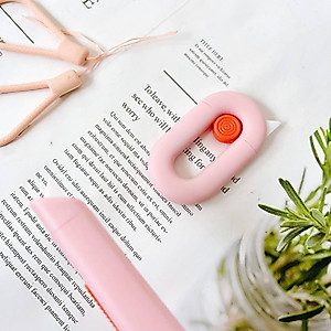 Box Cutter Retractable, Box Opener, Ceramic Box Cutter, Built-In Magnetic, Mini Box Cutter, Safety Box Cutter, Cute Box Cutter, Small Box Cutter For Women, Package Opener, Box Opener Tool (PINK)