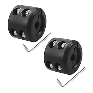 Winch Cable Hook Rubber Stopper with Allen Wrench, Rubber Rope Line Saver, Protects Towing Hook Synthetic Rope, Auto Accessories Universal for Car UTV ATV Winches (2, Black)