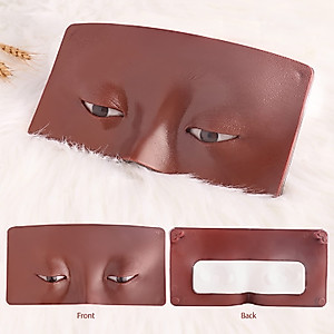 Makeup Practice Face, Bueuo 3 Pcs Makeup Practice Board Makeup Mannequin Face 3D Realistic Pad for Makeup Artist Makeup Beginner Self-taught or Professional Enthusiasts