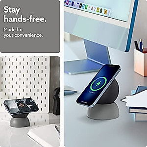 Caseology Nano Pop Stand for Magsafe Charger (Charger & Cable NOT Included) for iPhone 14,13,12 Pro Max, Pro, 14 Plus, 14, 13, 12, Mini - Black Sesame