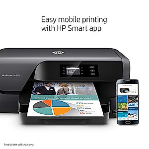 HP OfficeJet Pro 8210 Wireless Color Printer, HP Instant Ink or Amazon Dash replenishment ready (D9L64A),Black