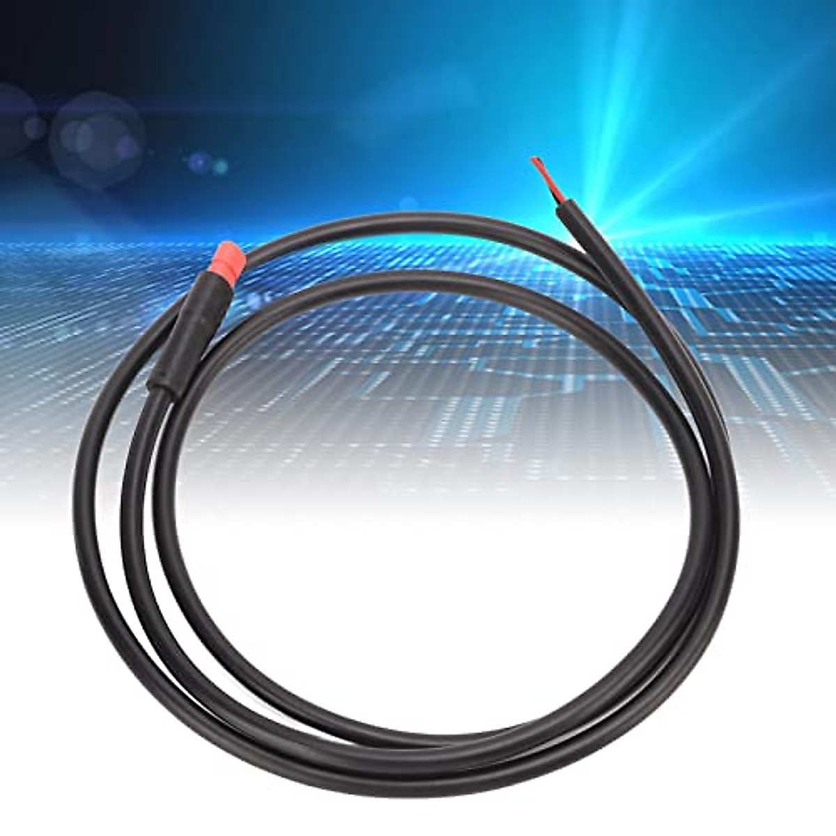 minifinker Electric Bike Conversion Cable, Sturdy Durable 2Pin Male Electric Bike Signal Extension Line for Signal