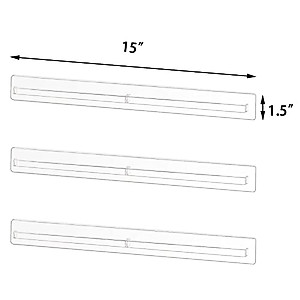 Watpot Sunglasses Organizer Storage Wall Mounted, 3 Pack Acrylic Eyeglasses Holder Hanging Shelves for Multiple Glasses Display, Clear