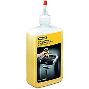 Fellowes 35250 Powershred Performance Oil, 12 oz. Bottle w/Extension Nozzle