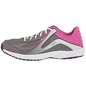 Ryka Women's Dash Pro Walking Shoe Grey/Pink 10 M