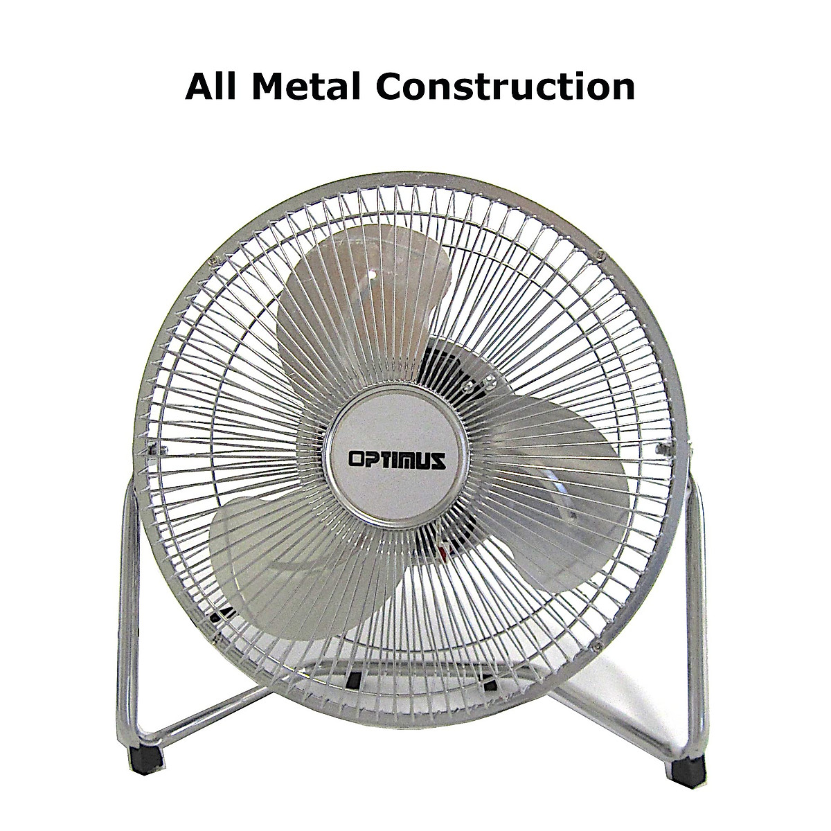 Optimus F-4092 9-Inch Industrial-Grade High-Velocity 2-Speed Fan, 1-Pack, Silver Coated