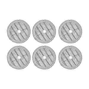 LCHONGMING 6Pcs Replacement Mop Pads Rags. Compatible for LG, A9 Steam Mop Cloth Vacuum Cleaner Robot Mopping Machine Cleaning Cloth Spare Parts. Cleaning Cloth