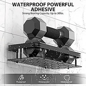 Shower Caddy, 4 Pack Shower Organizer Large Capacity Shower Shelves, Upgrade Adhesive Shower Shelf, Premium Aluminum Rustproof Shower Rack Bathroom Storage for Inside Shower