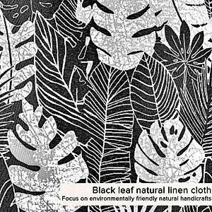 GO&SO Floral Area Medium Drum Lamp Shades 13" Top x 13" Bottom x 10" High (Spider) Transitional Black & White Lampshade Table Lamp & Bedside Lamp - Handcrafted - Perfect for Art Decor