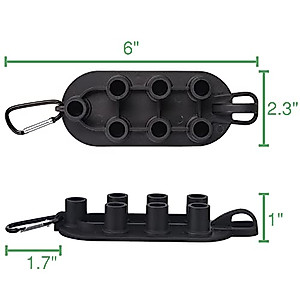 FIXFANS Pressure Washer Nozzle Tips with Nozzle Holder, 7 Pressure Washer Tips Multiple Degrees, 1/4" Quick Connect Pressure Washer Spray Nozzle Set, 4000PSI