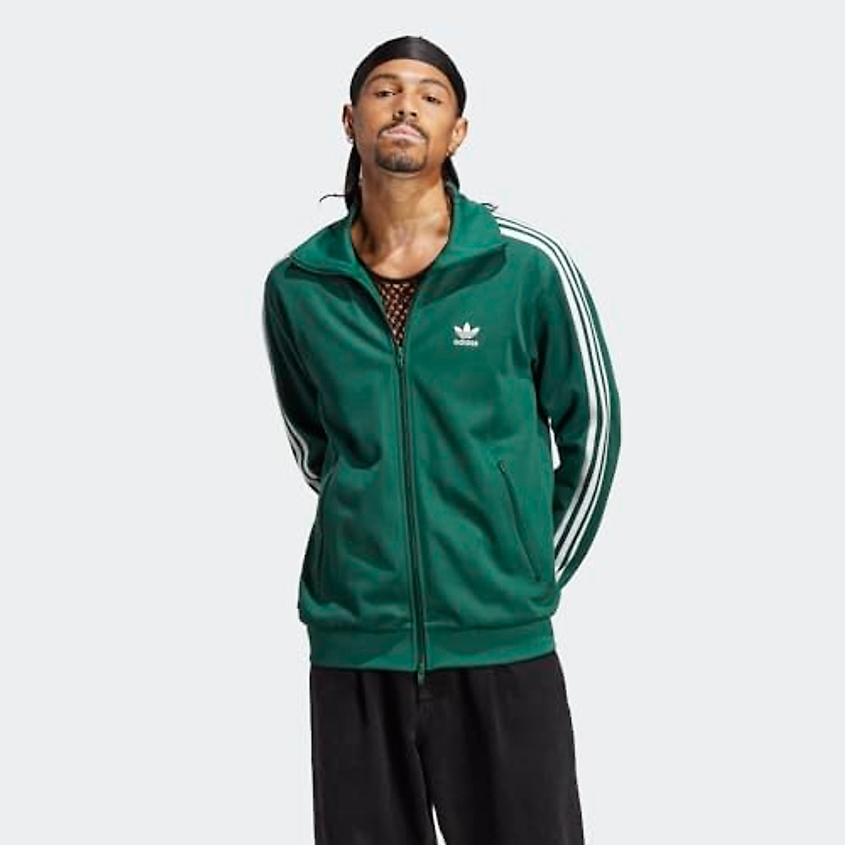 adidas Men's Adicolor Classics Beckenbauer Track Top, Dark Green, Large