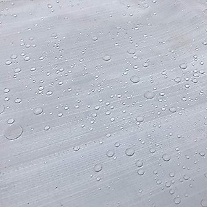 Alion Home Heavy Duty 12 Mil Poly Tarps Waterproof Covers for Tarpaulin Canopy, Camping, Carport, Boat, Furniture, Floors, RV, Pool or Roof Repair Items (10x10 ft, White)