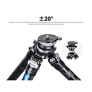 Leofoto LBQ-50S 50mm Leveling Base Half Ball Quick Adjust Leveler Head for Mr Q Ideal for LQ-284C