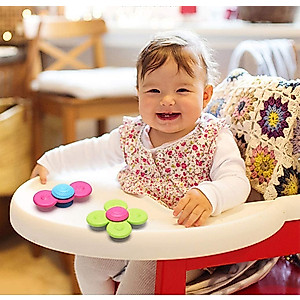 BornCare Fidget Suction whirly Spinners for Baby Toddler Kids, Durable Toys (3 Pack)