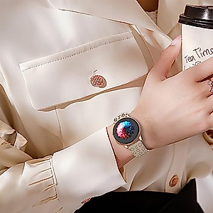 Leopard Engraved Bands Compatible with Samsung Galaxy Watch 6 Watch 4/Watch 5 40mm 44mm for Women, Samsung Galaxy Watch 5 Pro 45mm/Galaxy Active 2/Galaxy Watch 3, 20mm Soft Silicone Strap