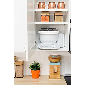 Bosch MUM6N10UC Universal Plus Stand Mixer, 800 Watt, 6.5-Quarts with Bowl Scraper and Cake Paddles